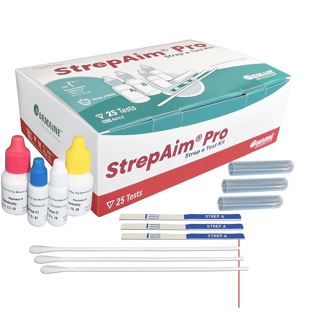 StrepAim Pro Group A Strep Test Kit [25 tests] CLIA Waived – The ...