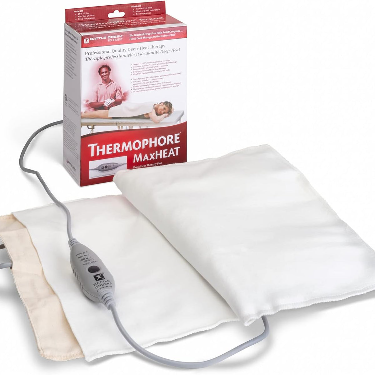 Thermophore MaxHeat Moist Heating Pad Large 14x27, Model 155 – The ...