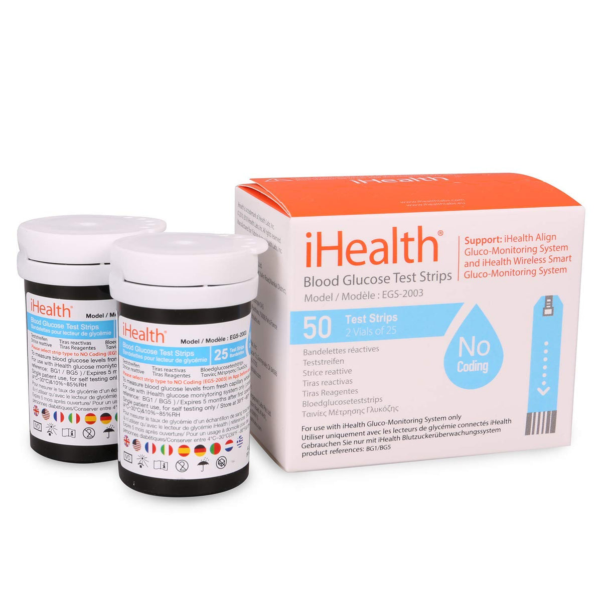 iHealth Blood Glucose Test Strips | The Digital Health Store, powered ...