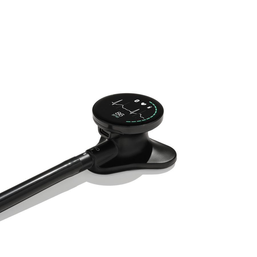 Eko CORE 500™ Digital Stethoscope – Matte Black with Case – The Digital ...