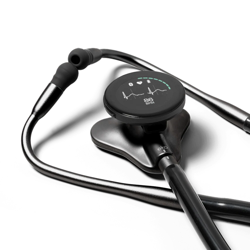 Eko CORE 500™ Digital Stethoscope – Matte Black with Case – The Digital ...