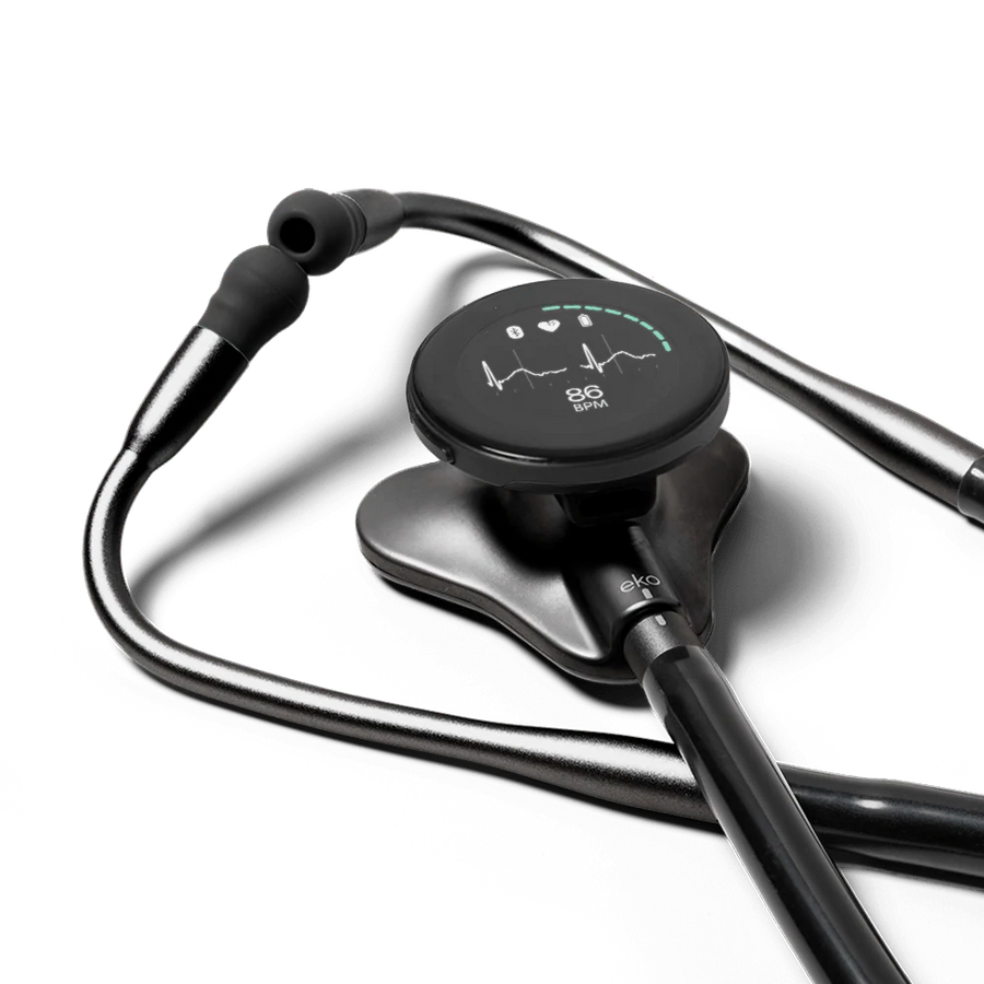 Eko CORE 500™ Digital Stethoscope – Matte Black with Case – The Digital ...