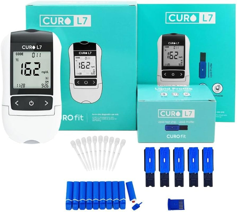 Curo L7 Professional Grade Blood Cholesterol Test Kit – The Digital ...